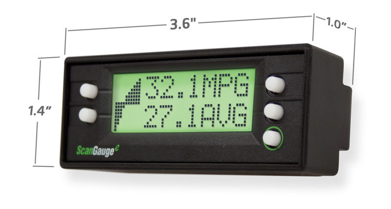 ScanGauge E Vehicle Fuel Gauge OBD2 Auto Scan Tool Trip Monitor